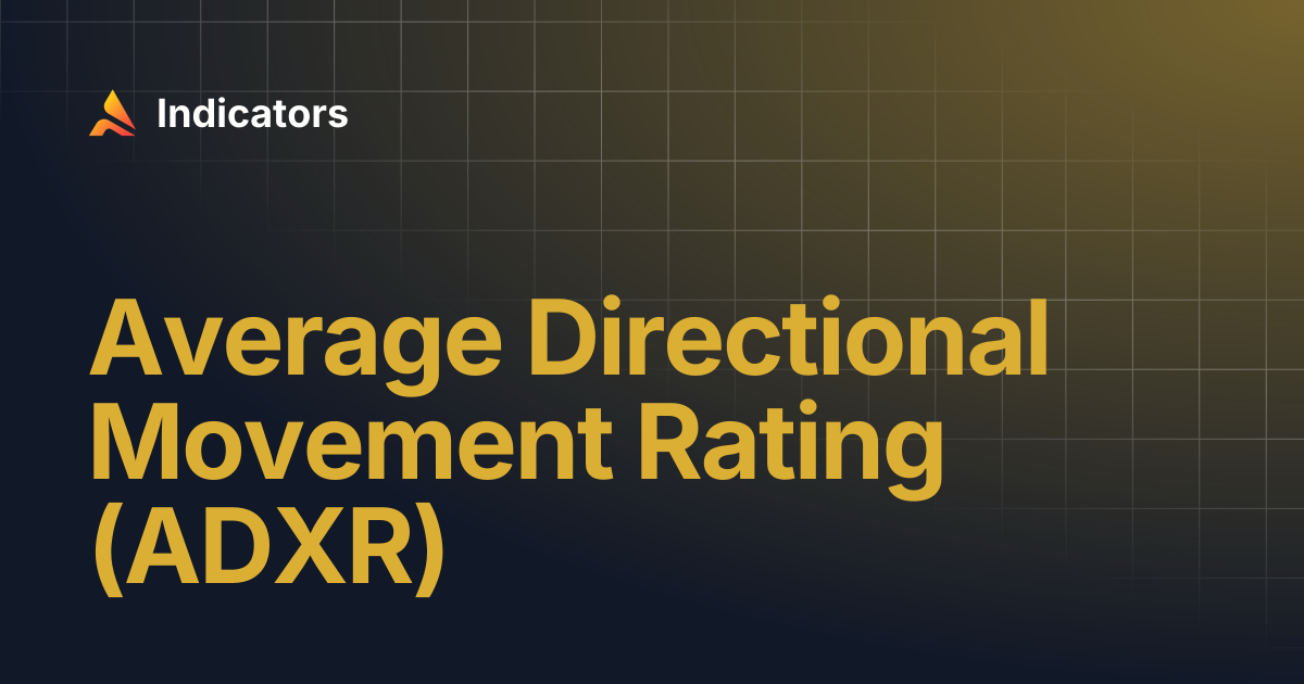 Average Directional Movement Rating (ADXR) | Indicators