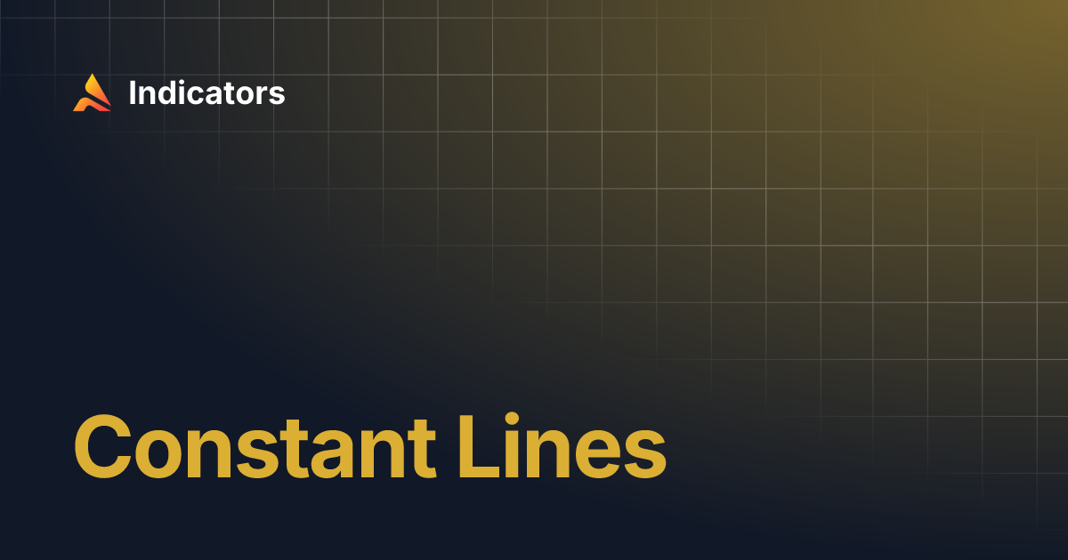 Constant Lines | Indicators